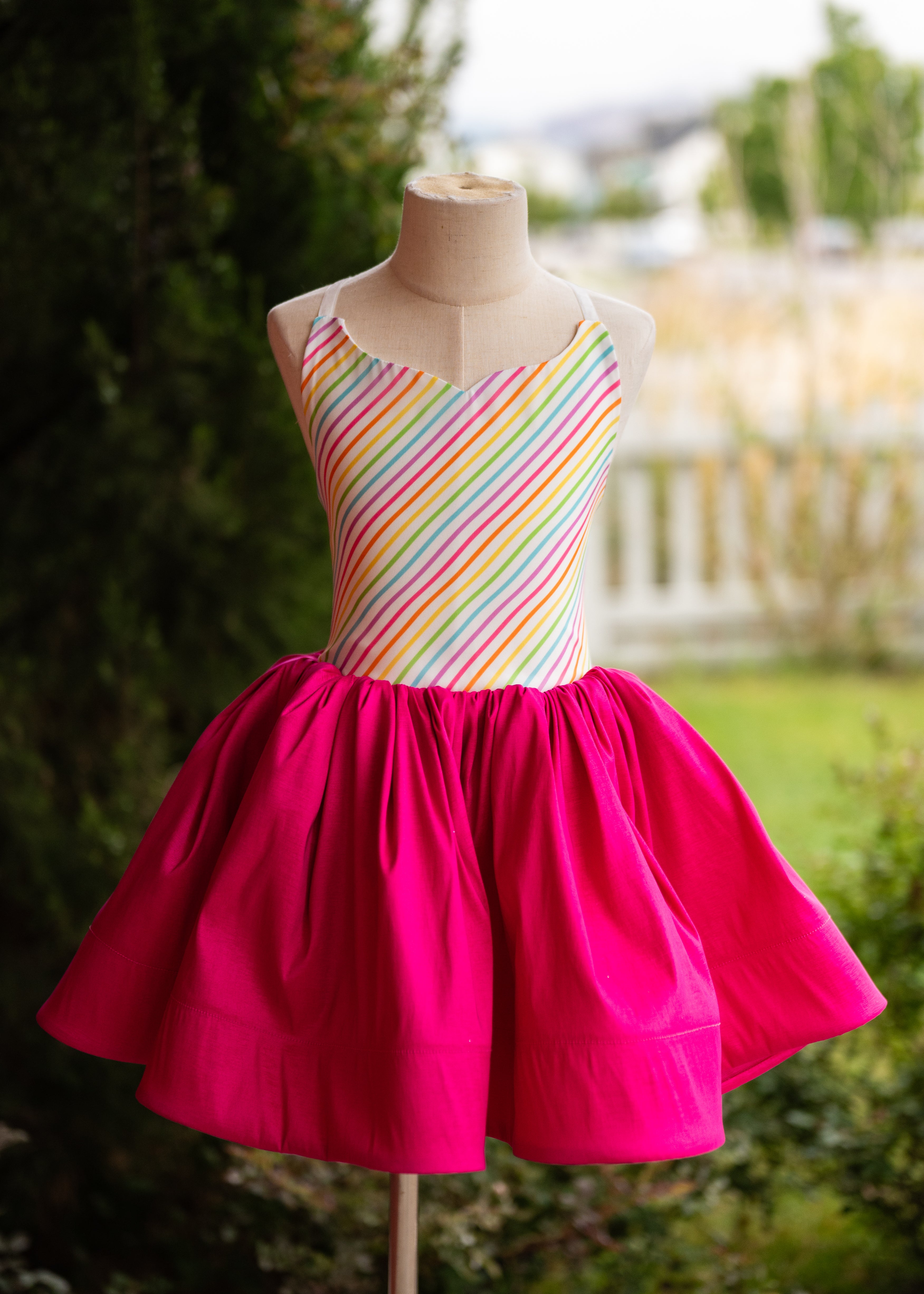 The "Rainbow Twist": Simple Shortie Dress: READY to SHIP: Size 7, fits ...
