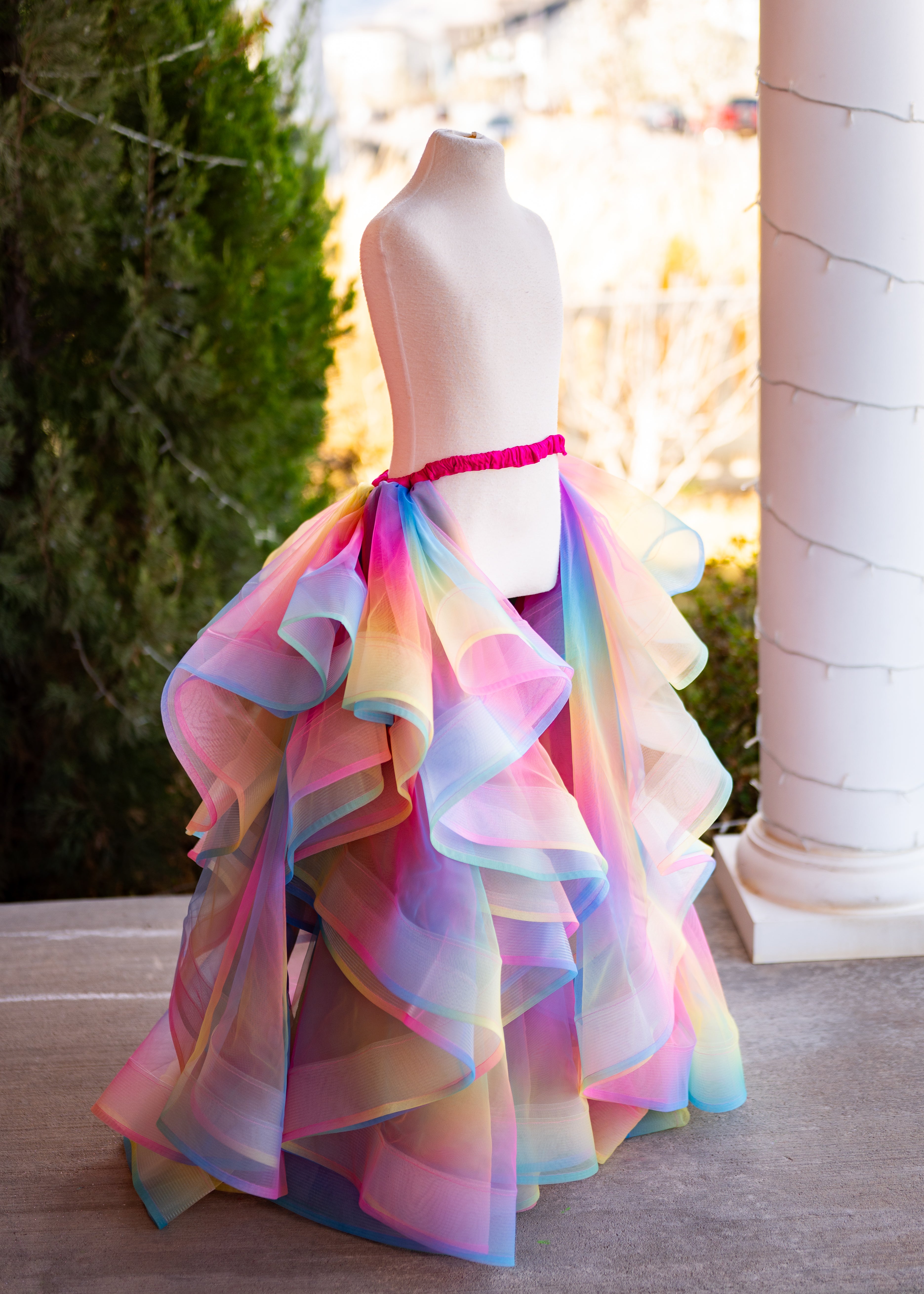 Pre-Order: The 'Max Full' Rainbow Train Skirt – Little Dreamers Couture