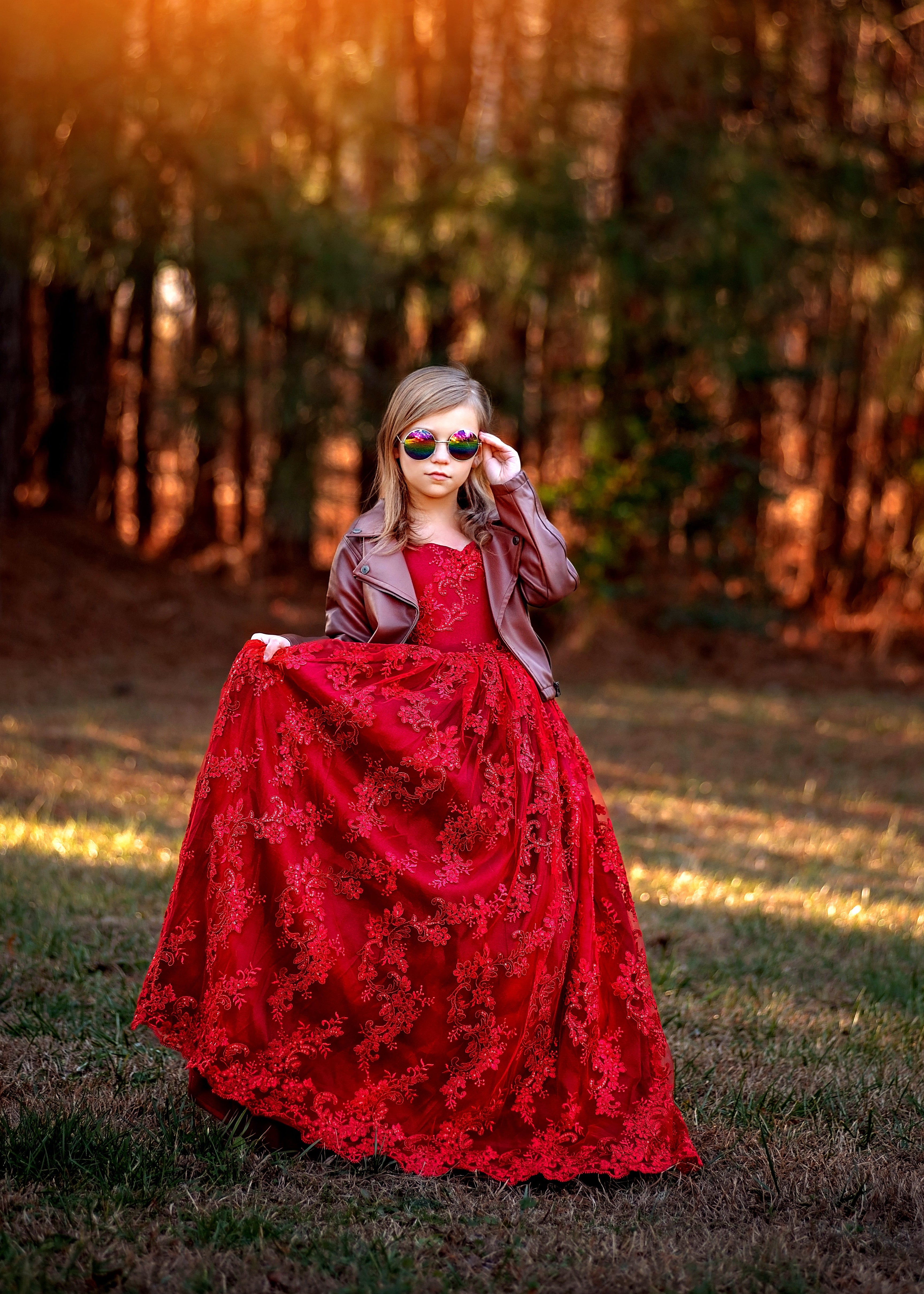 Traveling Rental Dress: The Ruby Red Gown: Size 7, fits 5-9 + – Little ...